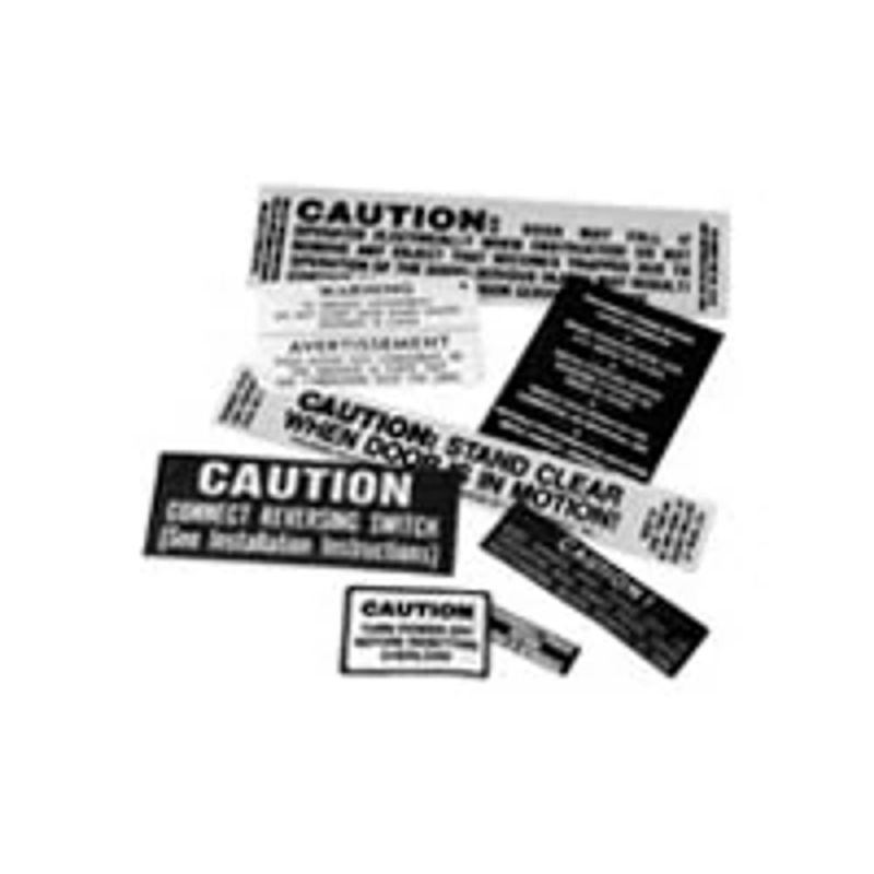 LiftMaster 40-65 Caution Labels | Preferred Doors LLC